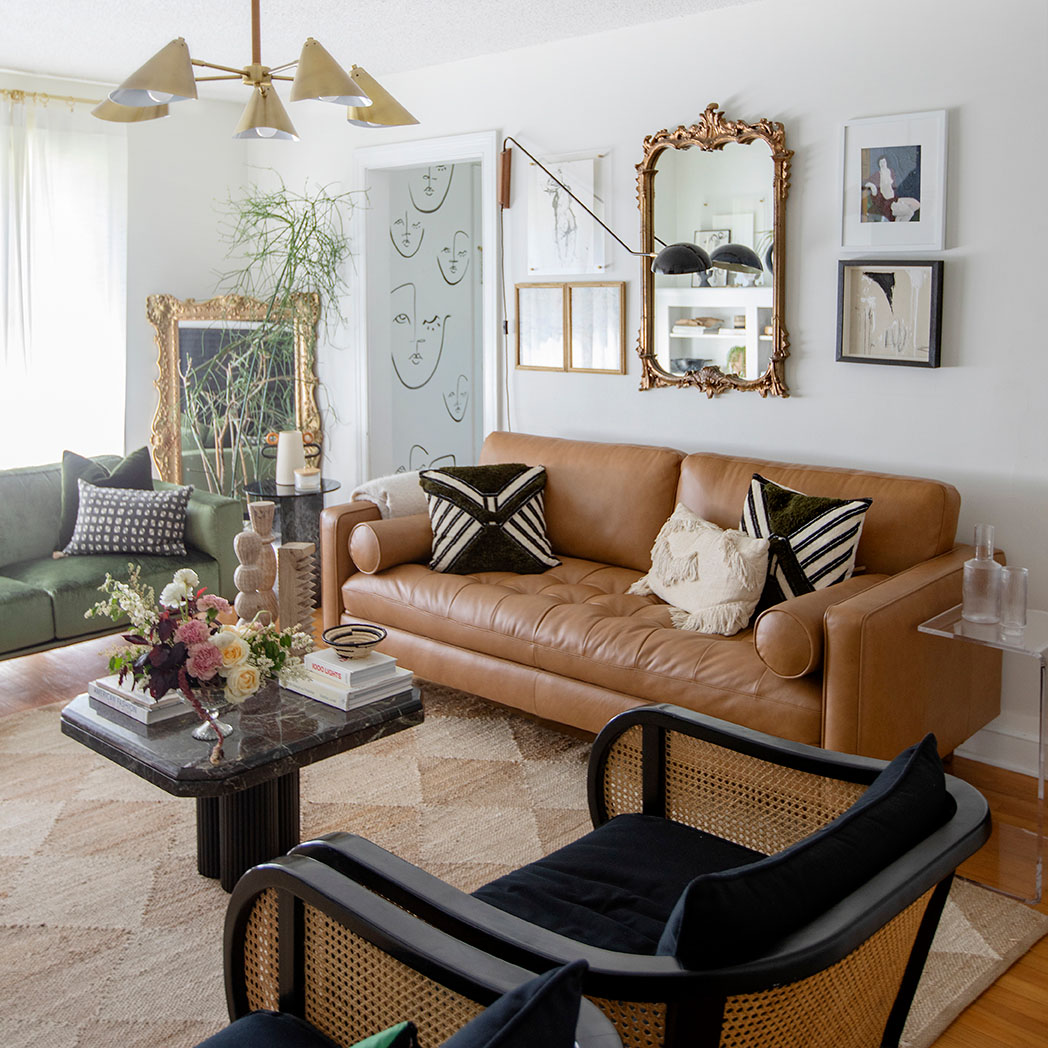 8 Brown Leather Sofa Decorating Ideas | Castlery US